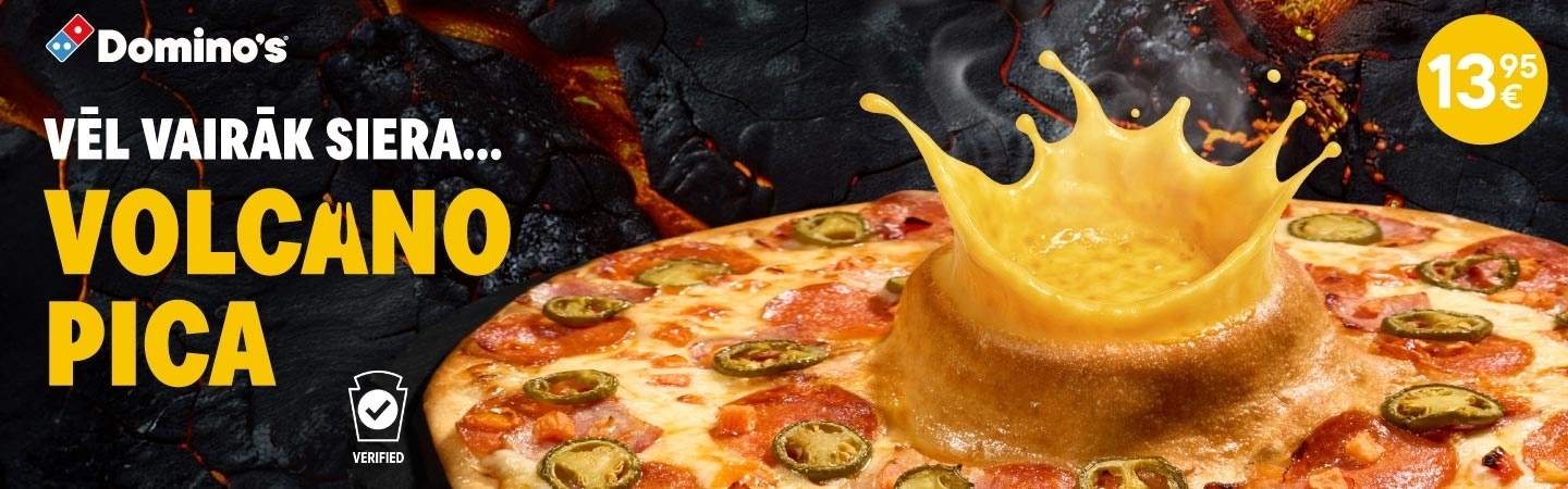 VOLCANO PIZZA – EVEN MORE CHEESE! 🌋| Domino's Pizza Riga
