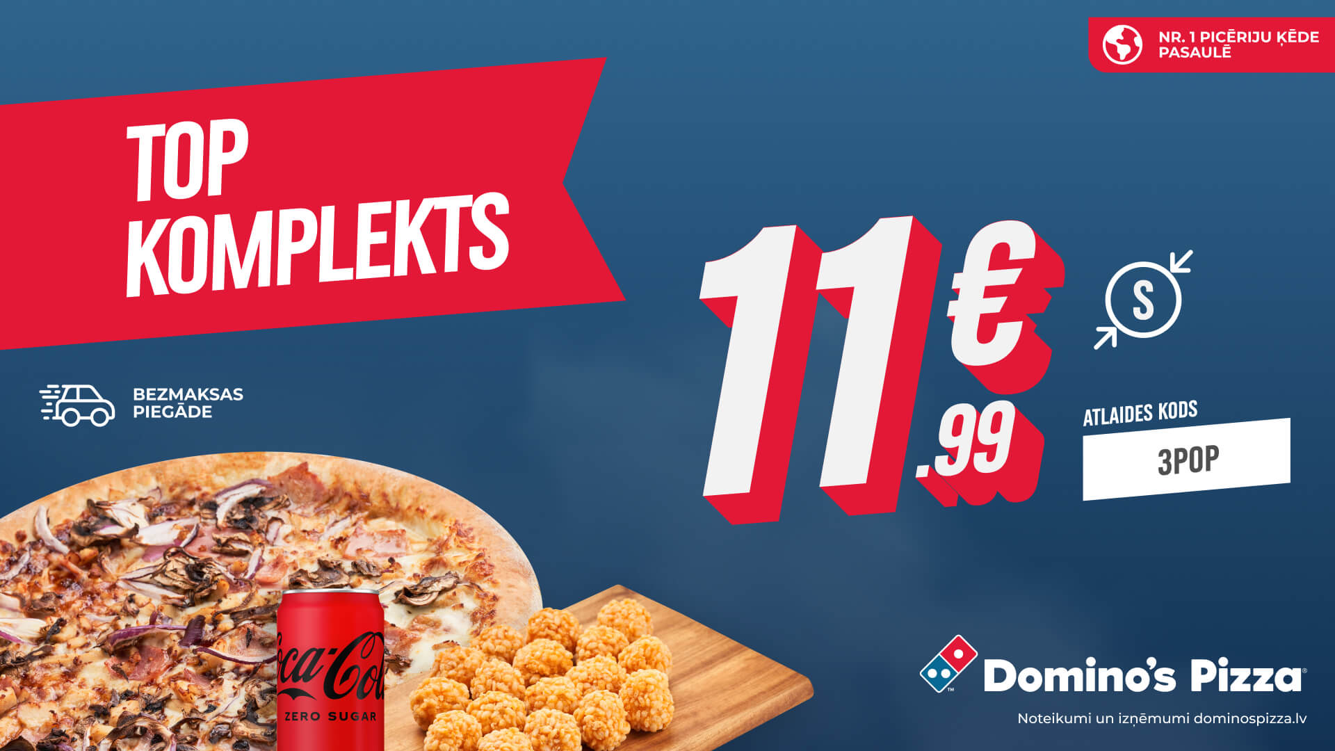 Order pizza in Riga with delivery | Domino’s Pizza