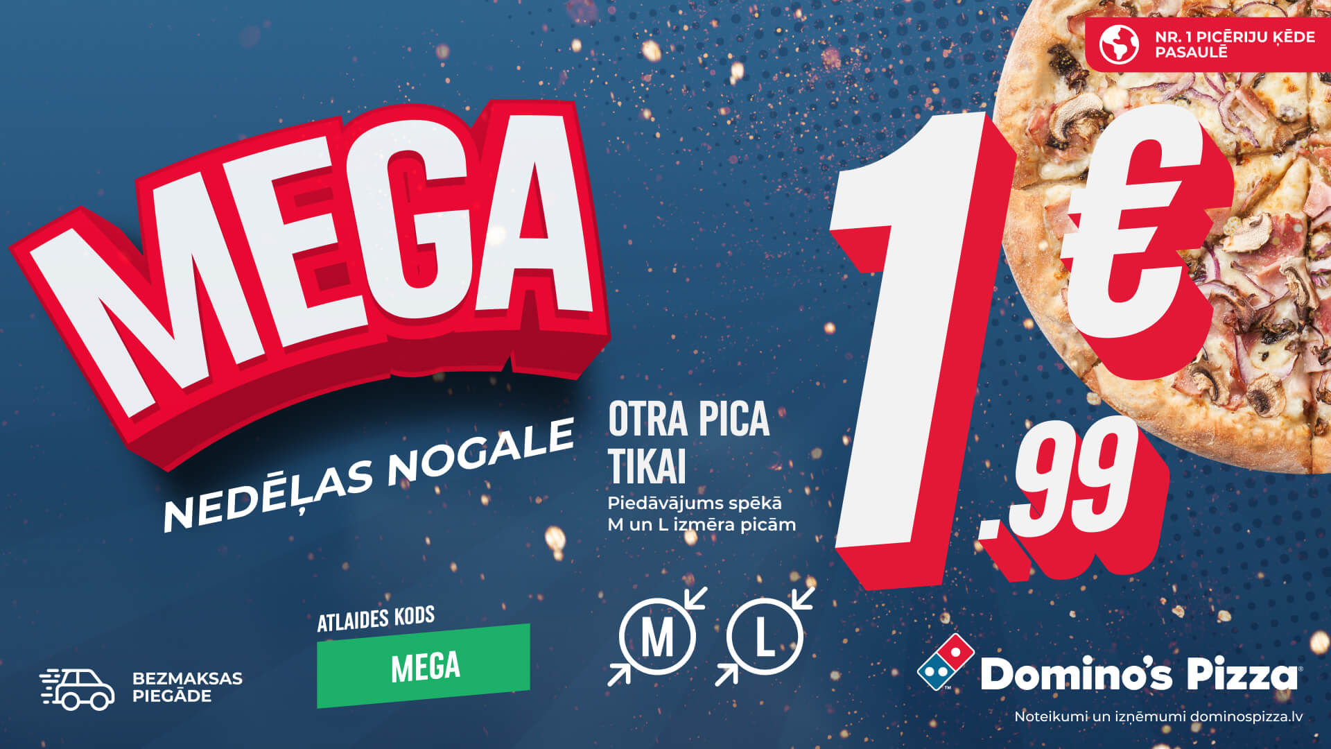 Order pizza in Riga with delivery | Domino’s Pizza