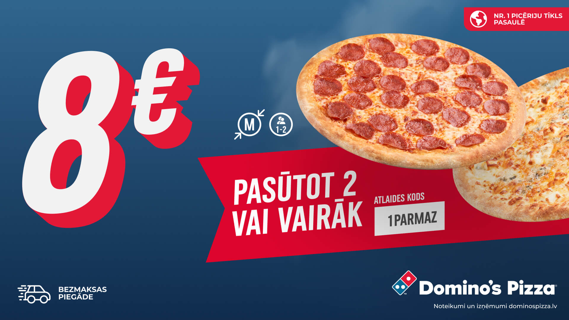 Order pizza in Riga with delivery | Domino’s Pizza